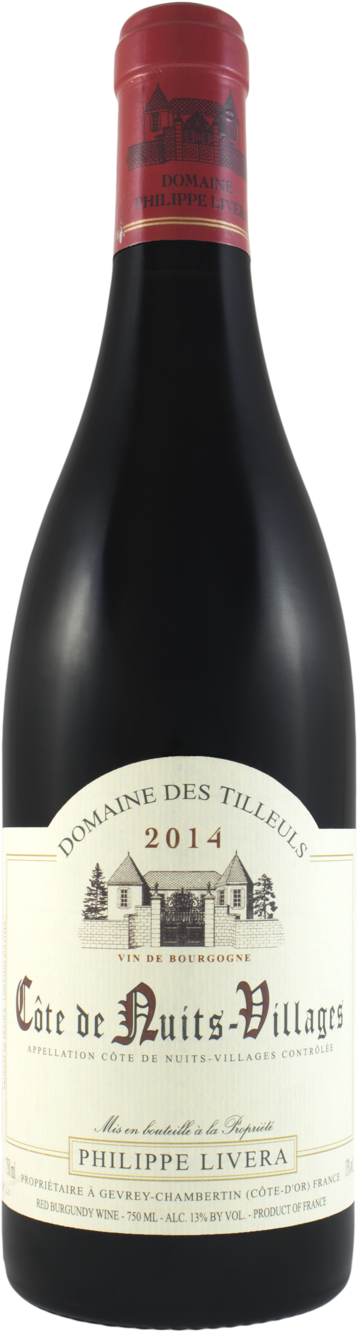 2014 Philippe Livera Cotes De Nuits Villages Domaine Des Tilleuls ...