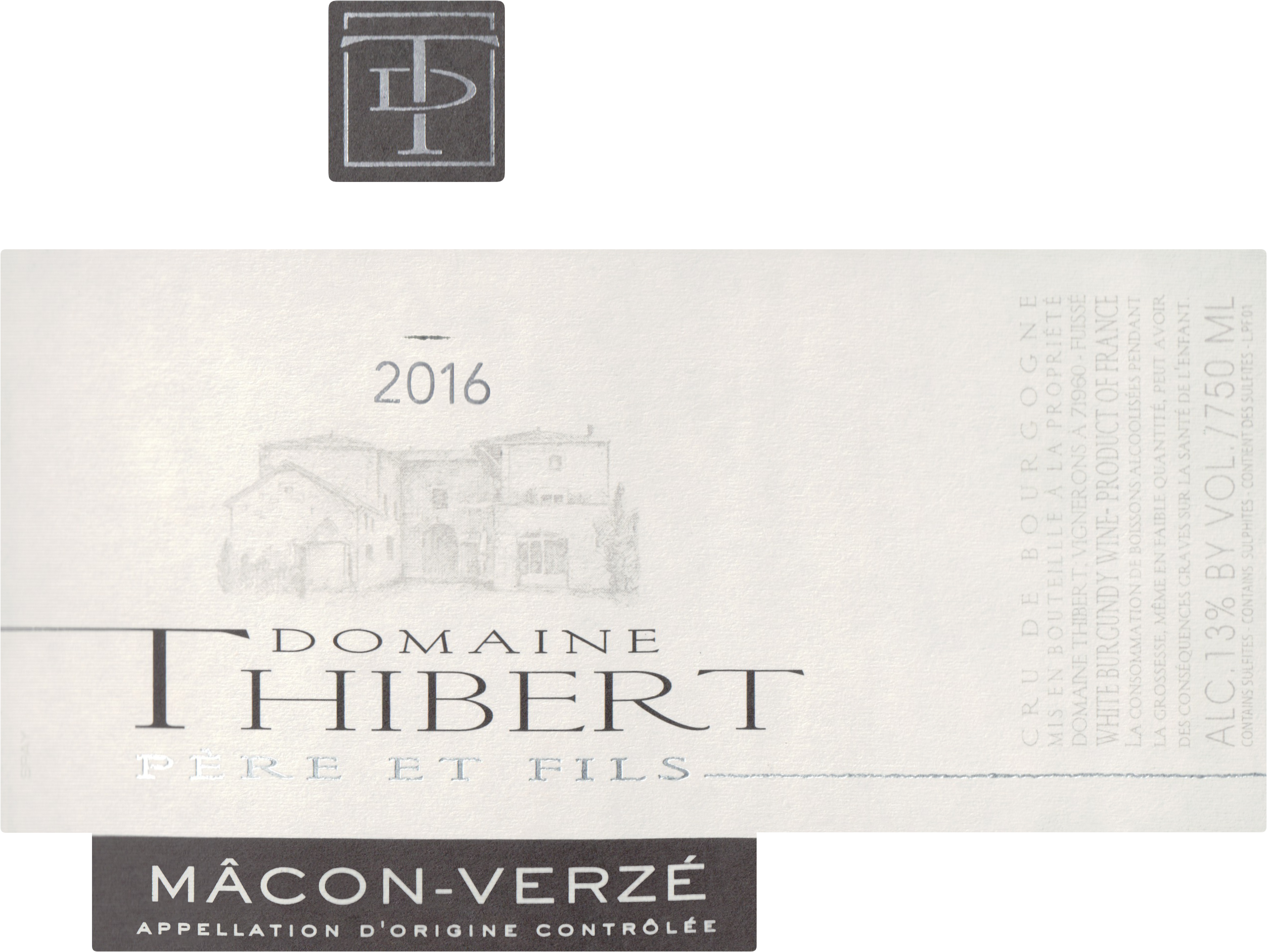 2016 Domaine Thibert Macon Verze | Wine Library
