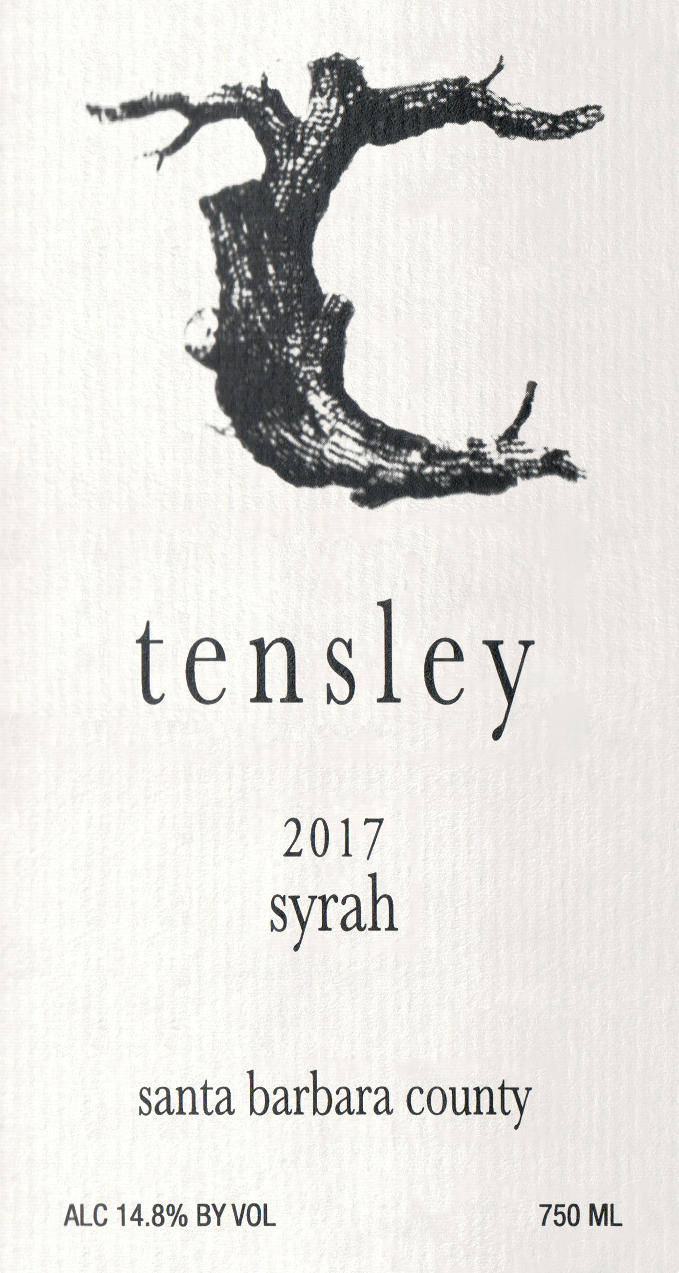 2017 Tensley Santa Barbara Syrah | Wine Library