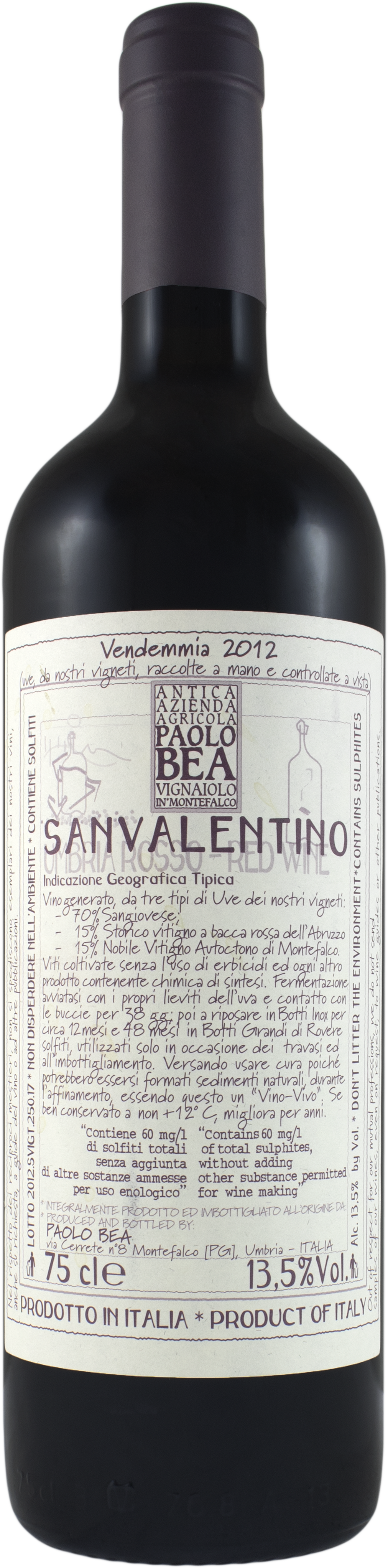 2012 Paolo Bea San Valentino Umbria Rosso | Wine Library