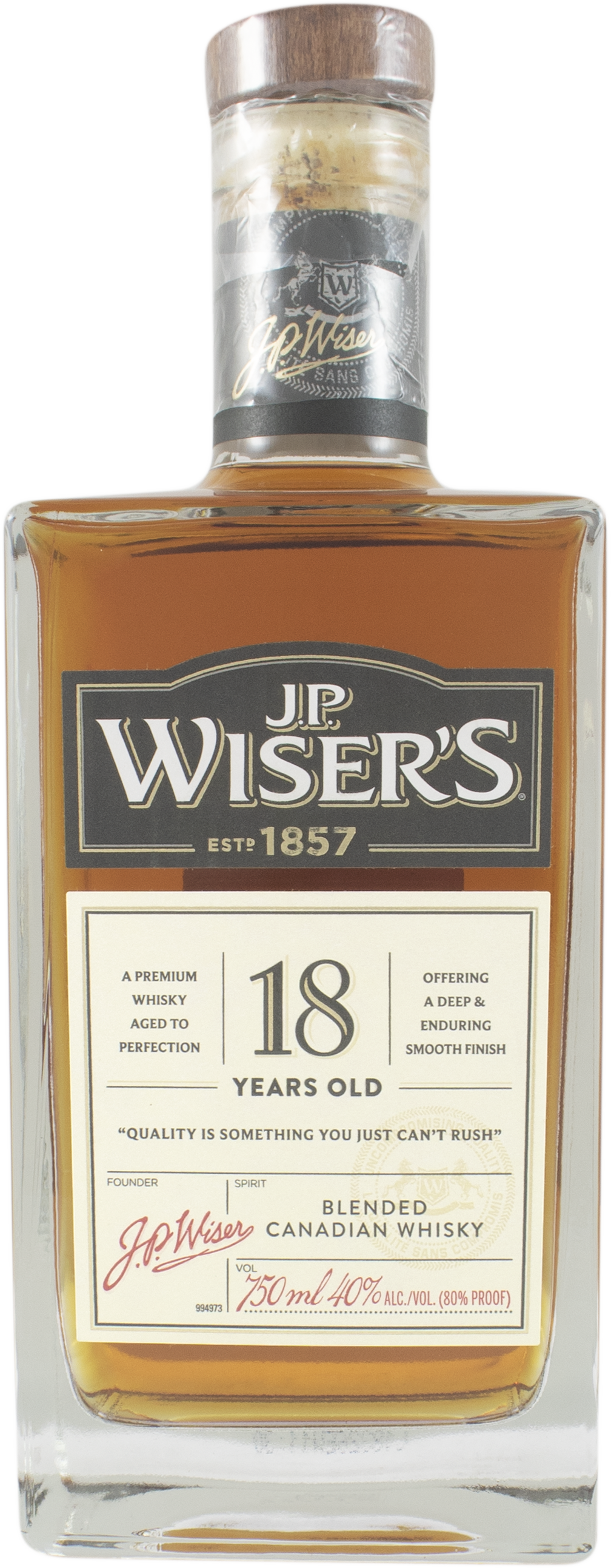 Jp Wiser's 18yr Old Canadian Whisky | Wine Library