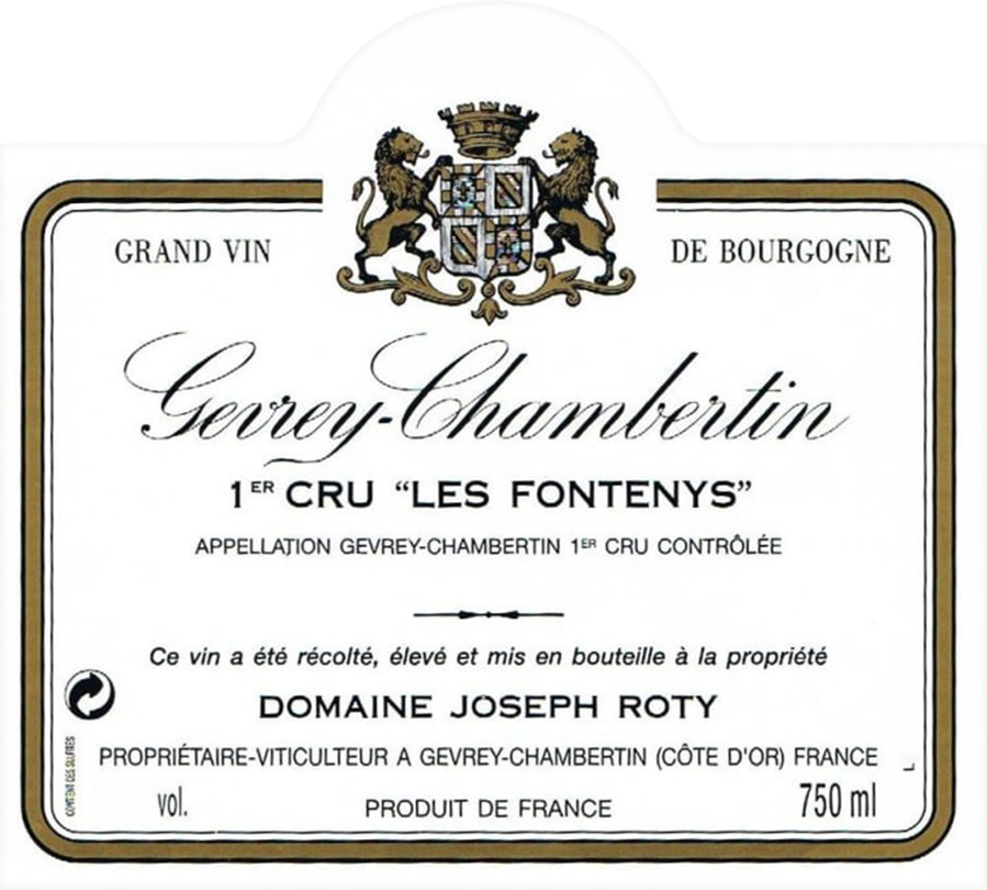 2012 Joseph Et Philippe Roty Gevrey Chambertin 1er Cru Les Fontenys ...