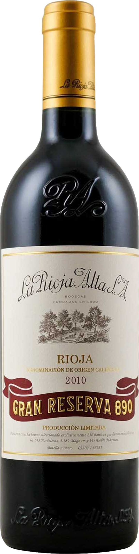 2010 La Rioja Alta Gran Reserva Rioja "890" | Wine Library