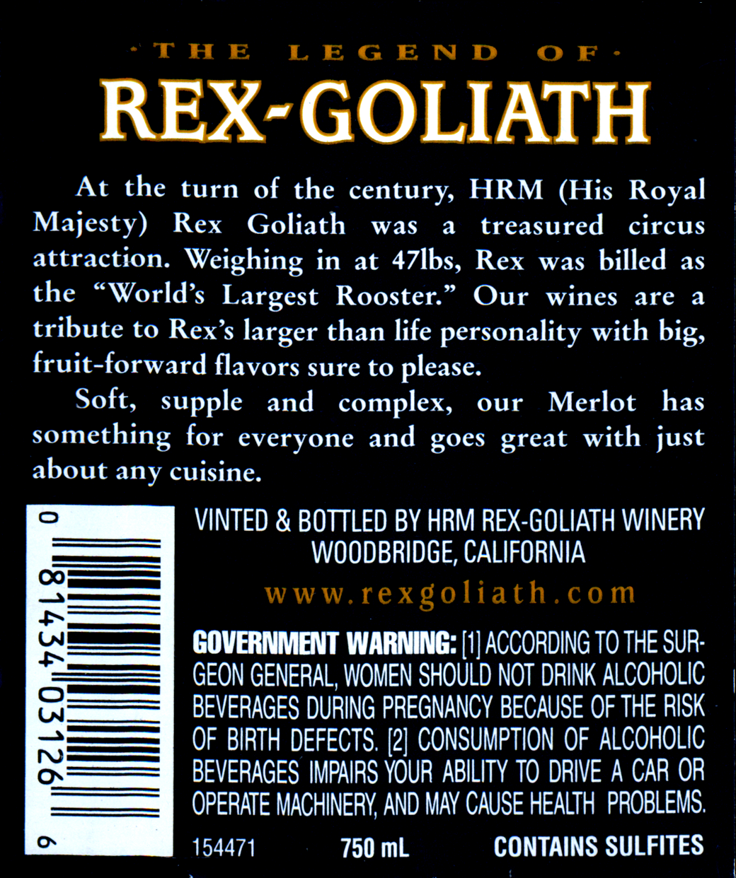 Rex Goliath Merlot | Wine Library