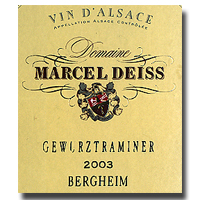 2003 Marcel Deiss Gewurztraminer Bergheim | Wine Library