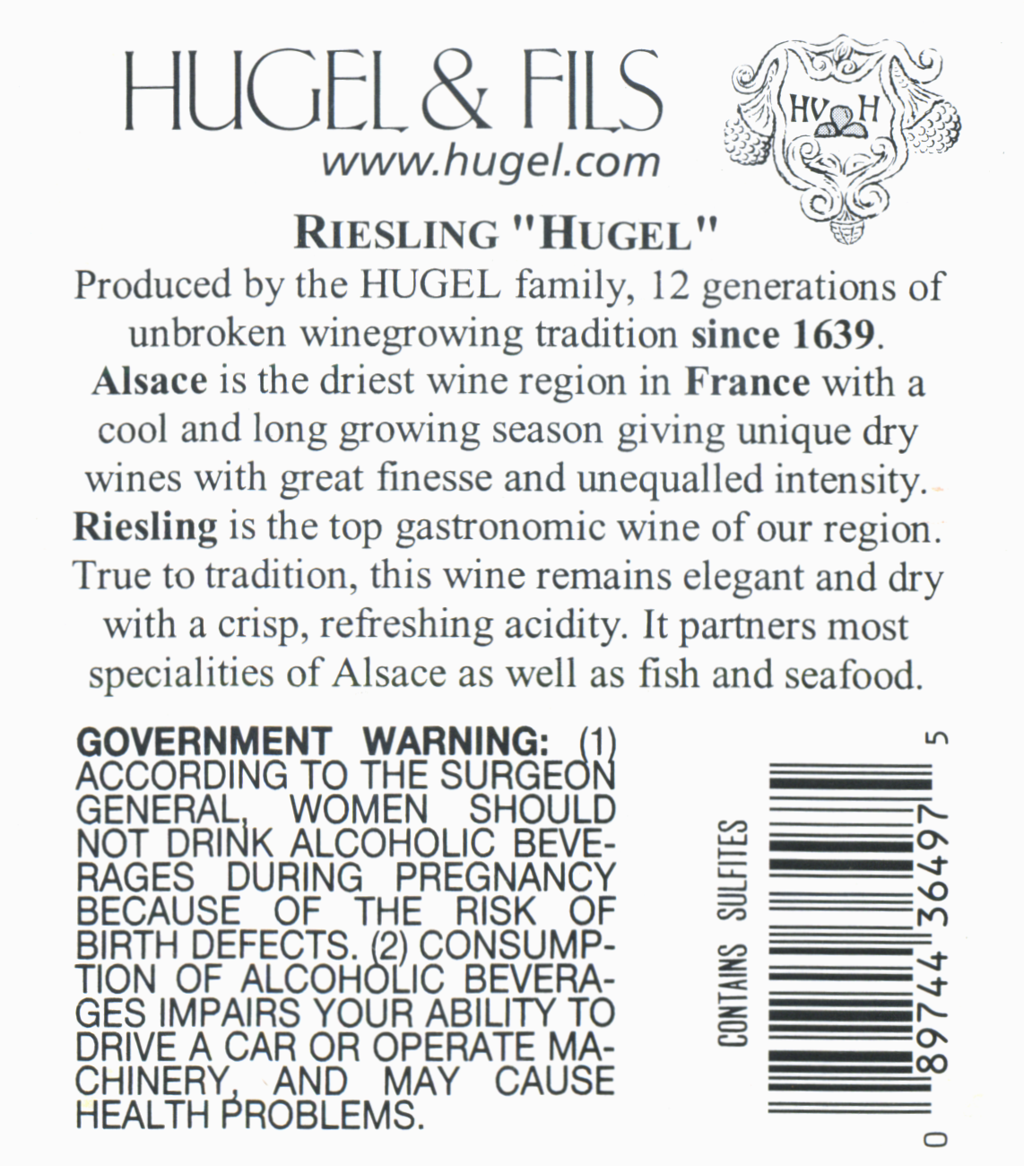 2010 Hugel Riesling | Wine Library