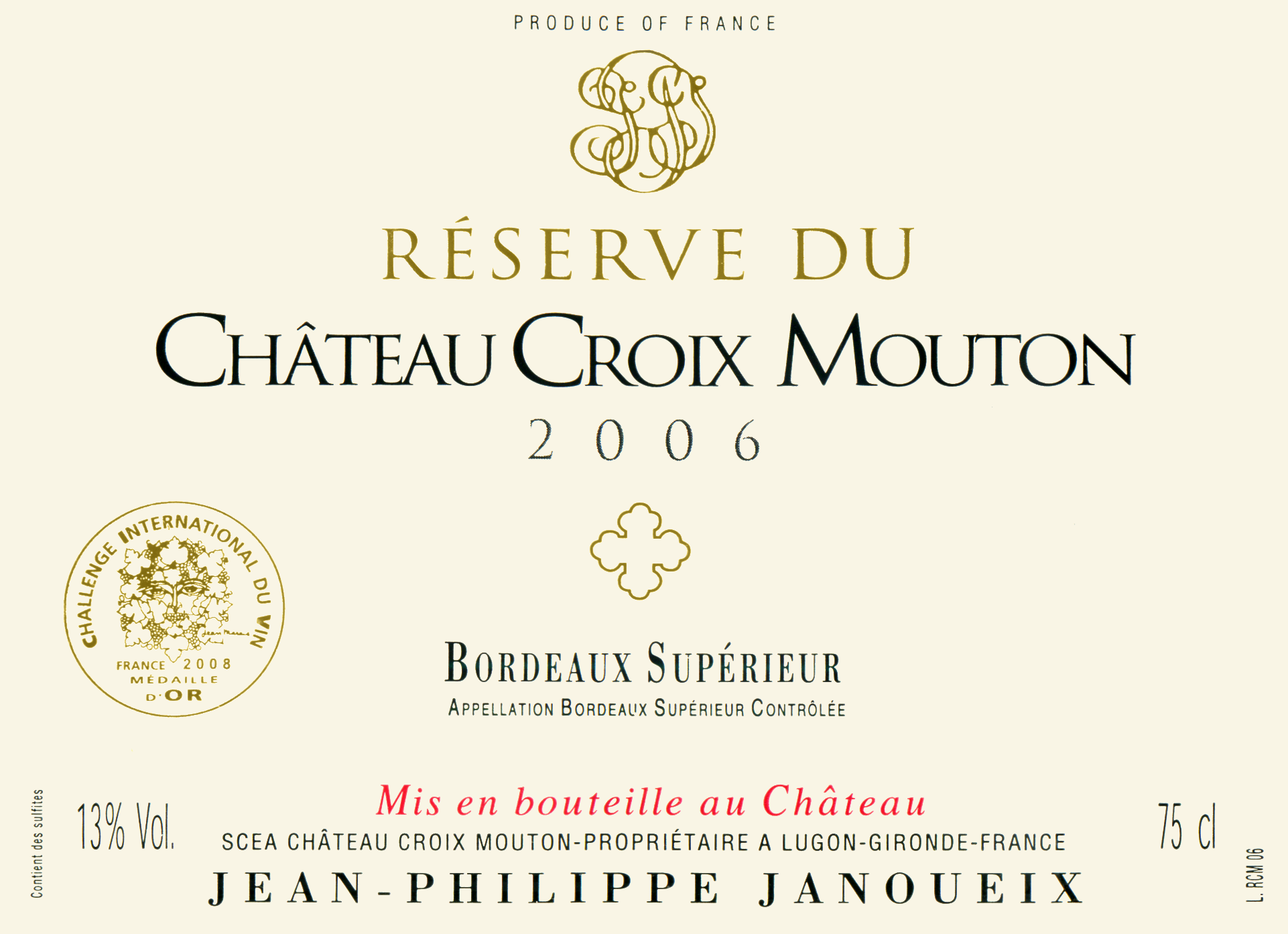 2006 Chateau Croix Mouton | Wine Library