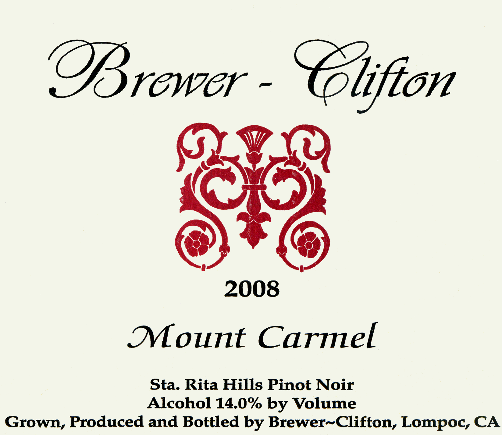 2008 Brewer Clifton Mt Carmel Pinot Noir | Wine Library
