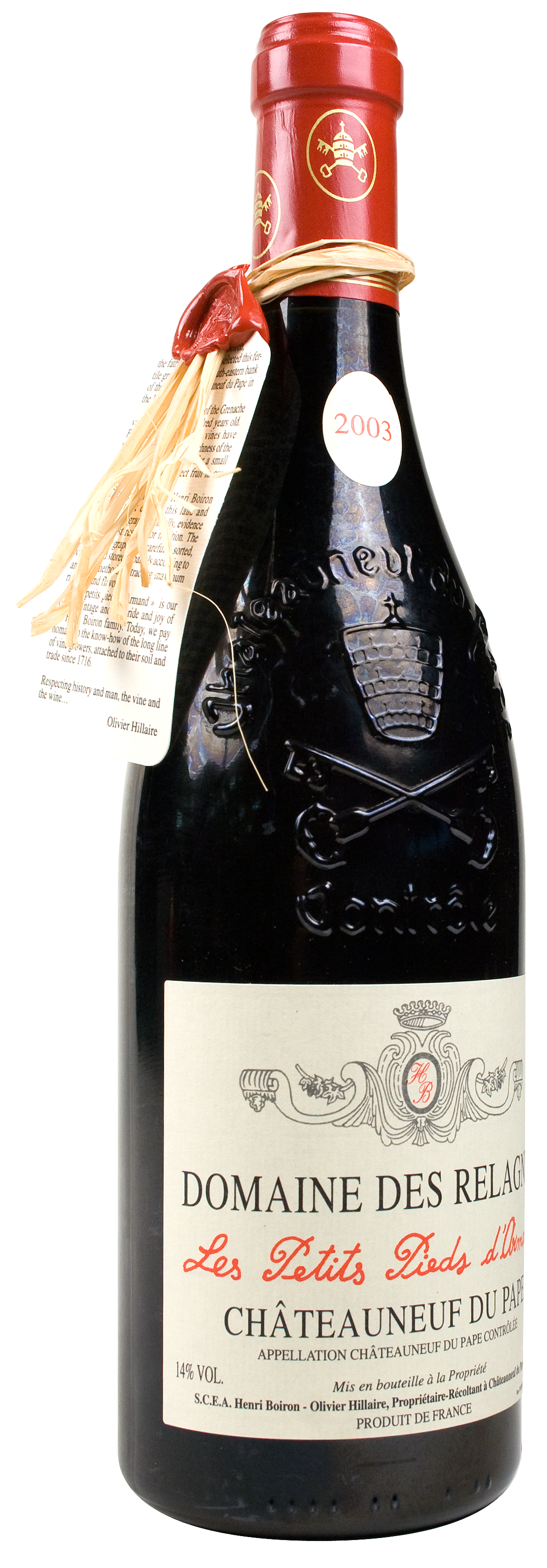 2003 Domaine Relagnes L'armand Chat Du Pape | Wine Library