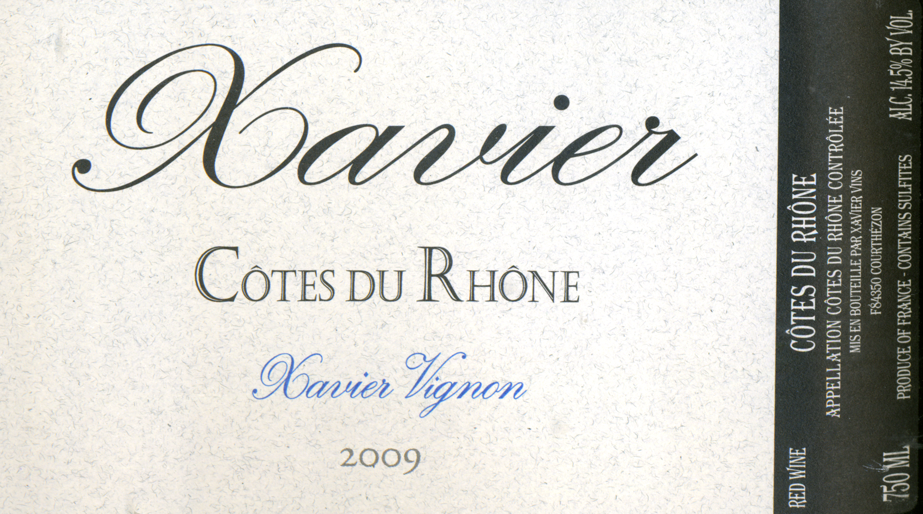 2009 Xavier Cotes Du Rhone | Wine Library