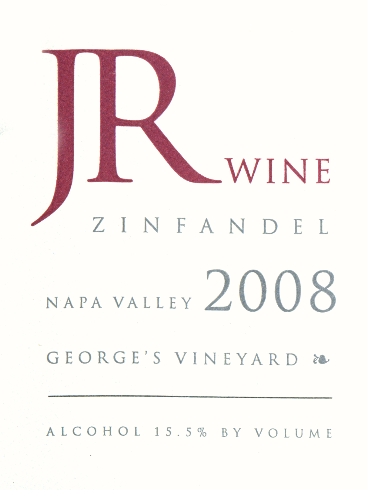 2008 Jr Wines Zinfandel Georges Vineyard | Wine Library