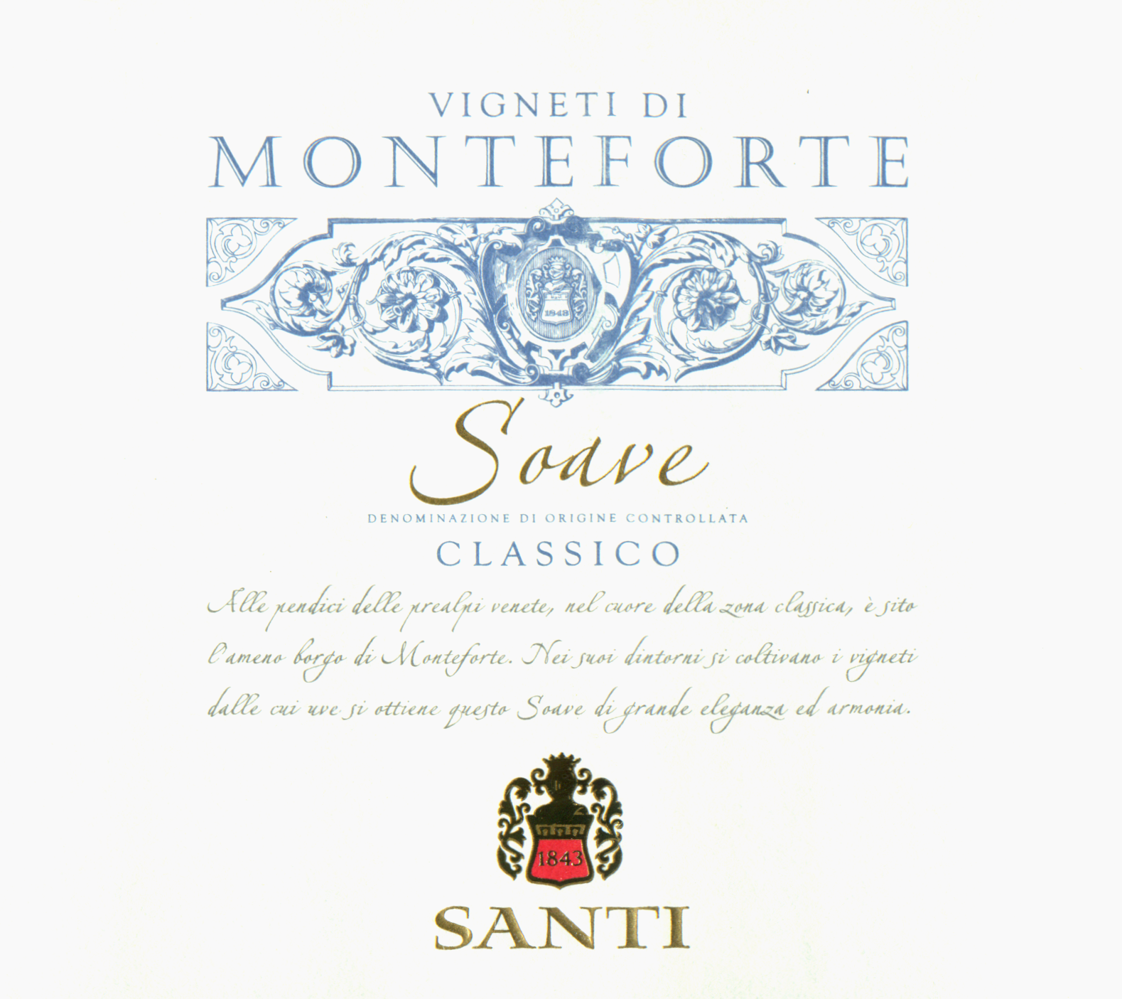 2009 Santi Monteforte Soave | Wine Library