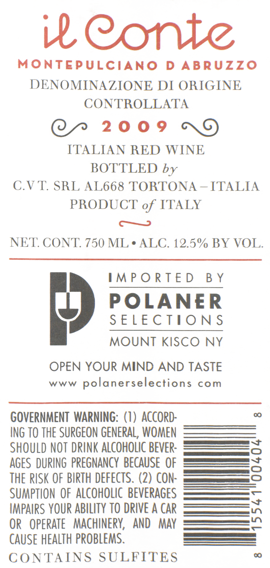 2009 Il Conte Montepulciano D'abruzzo | Wine Library