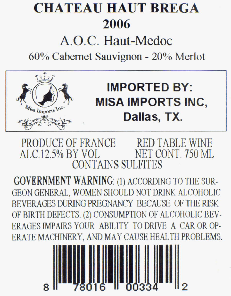 2006 Chateau Haut Brega Haut Medoc | Wine Library