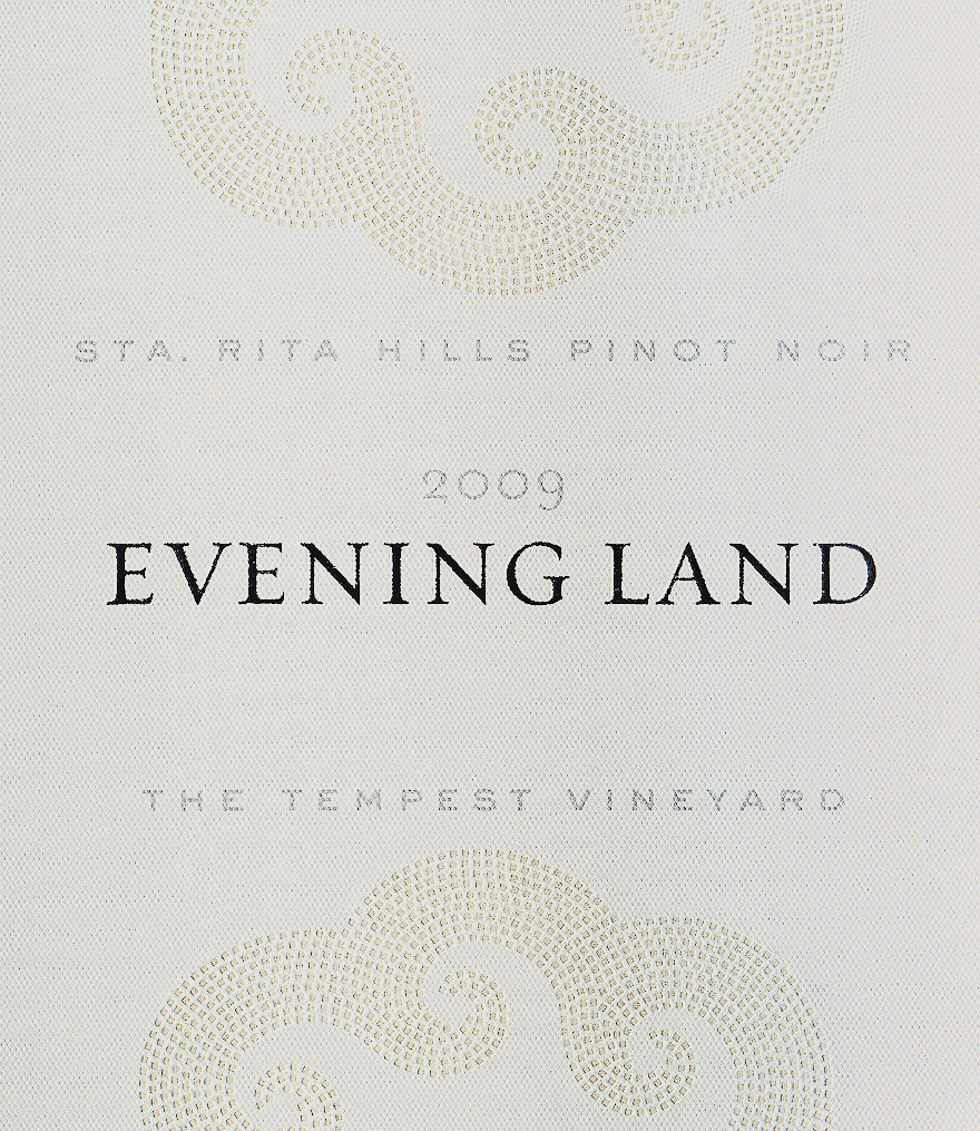 2009 Evening Land Pinot Noir Tempest | Wine Library