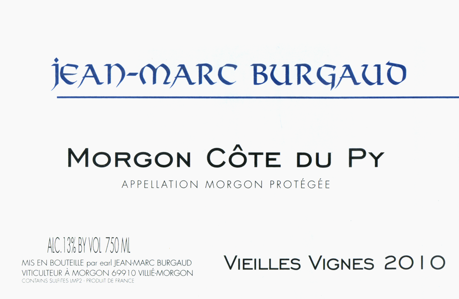 2010 Burgaud Morgon Cote De Py | Wine Library
