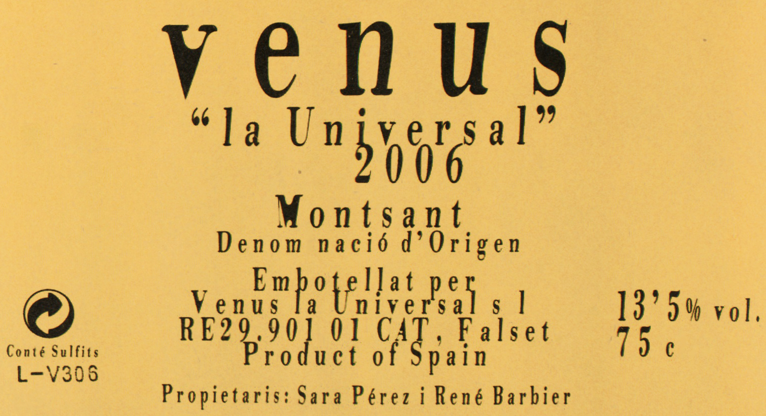 2006 La Universal Venus | Wine Library