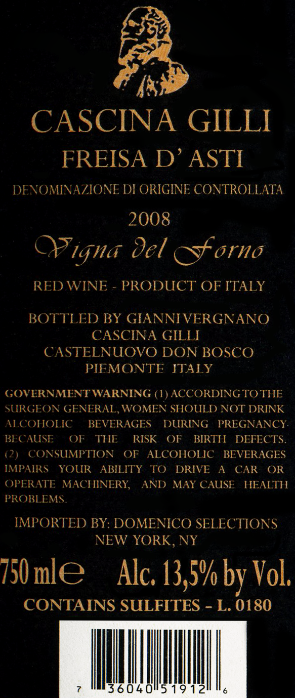 2008 Cascina Gilli Freisa D'asti | Wine Library