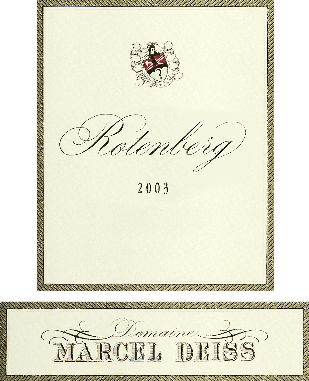 2003 Marcel Deiss Rotenberg | Wine Library