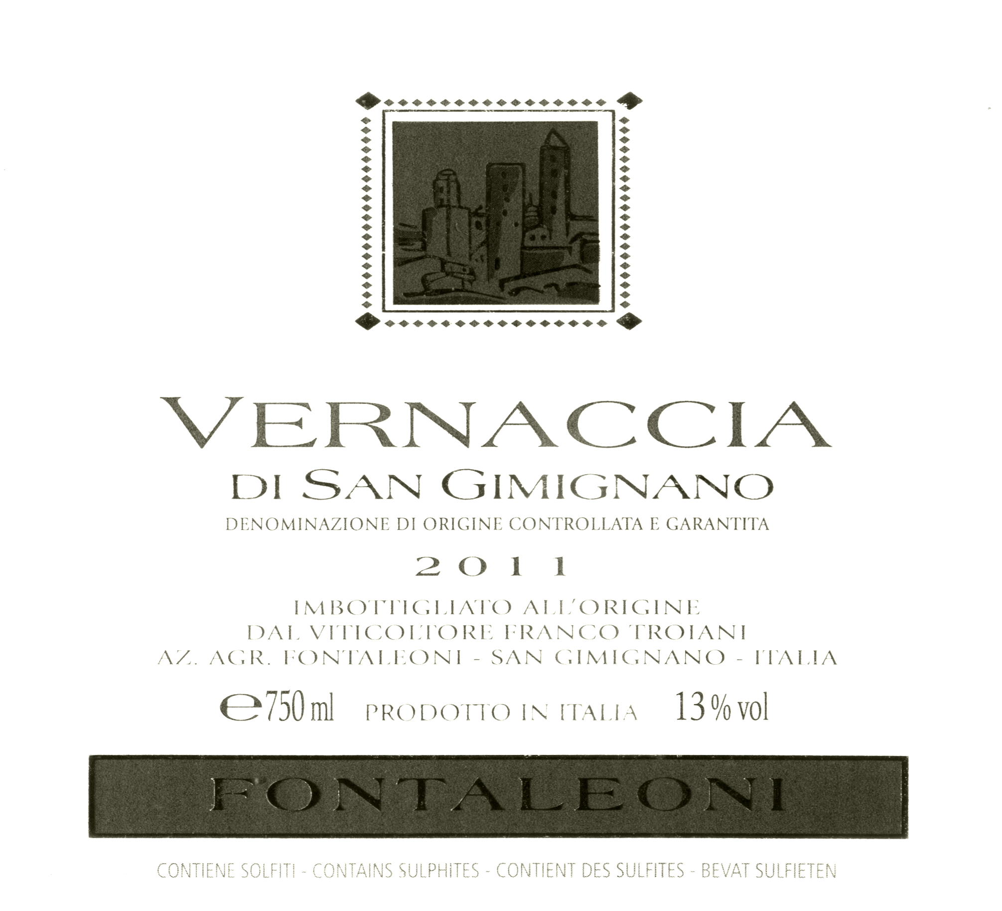 2011 Fontaleoni Vernaccia Di San Gimignano | Wine Library