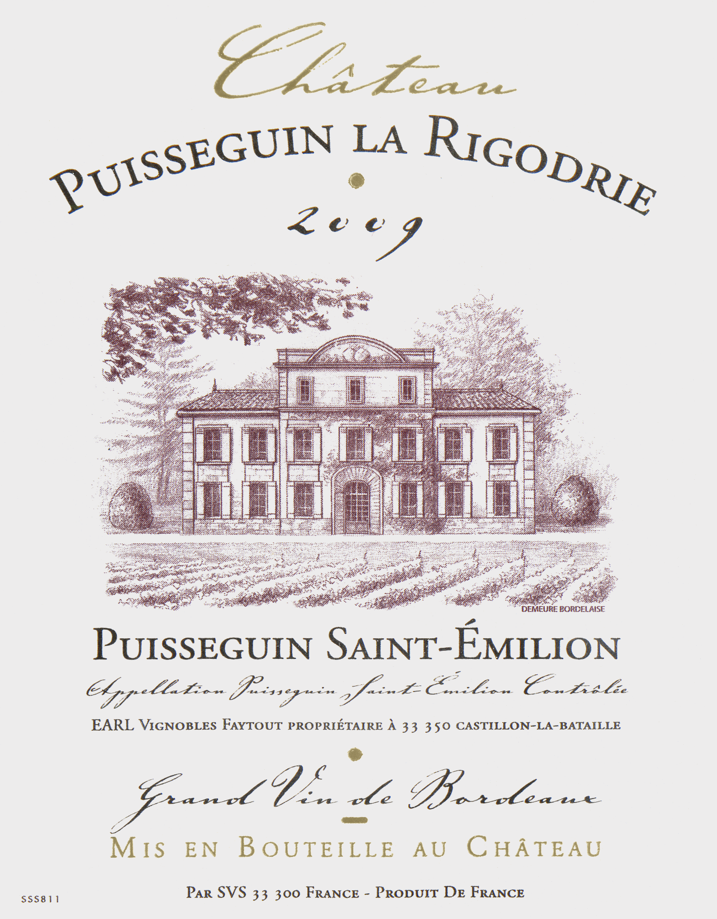 2009 Chateau Puisseguin La Rigodrie | Wine Library