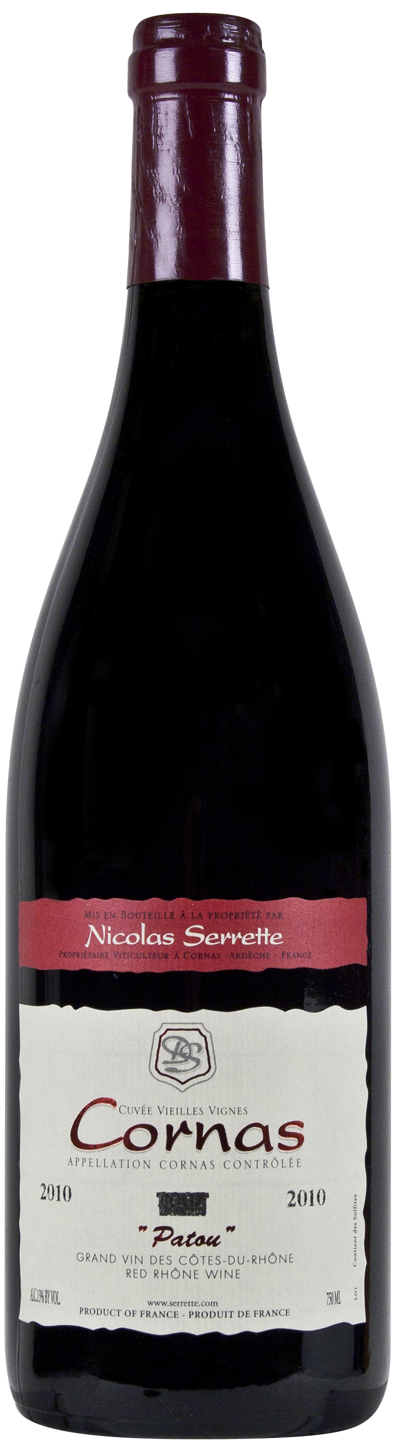 2010 Nicolas Serrette Patou Cornas | Wine Library