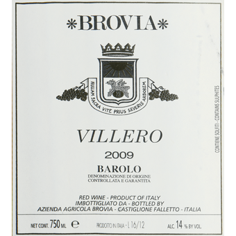 2009 Brovia Villero Barolo | Wine Library