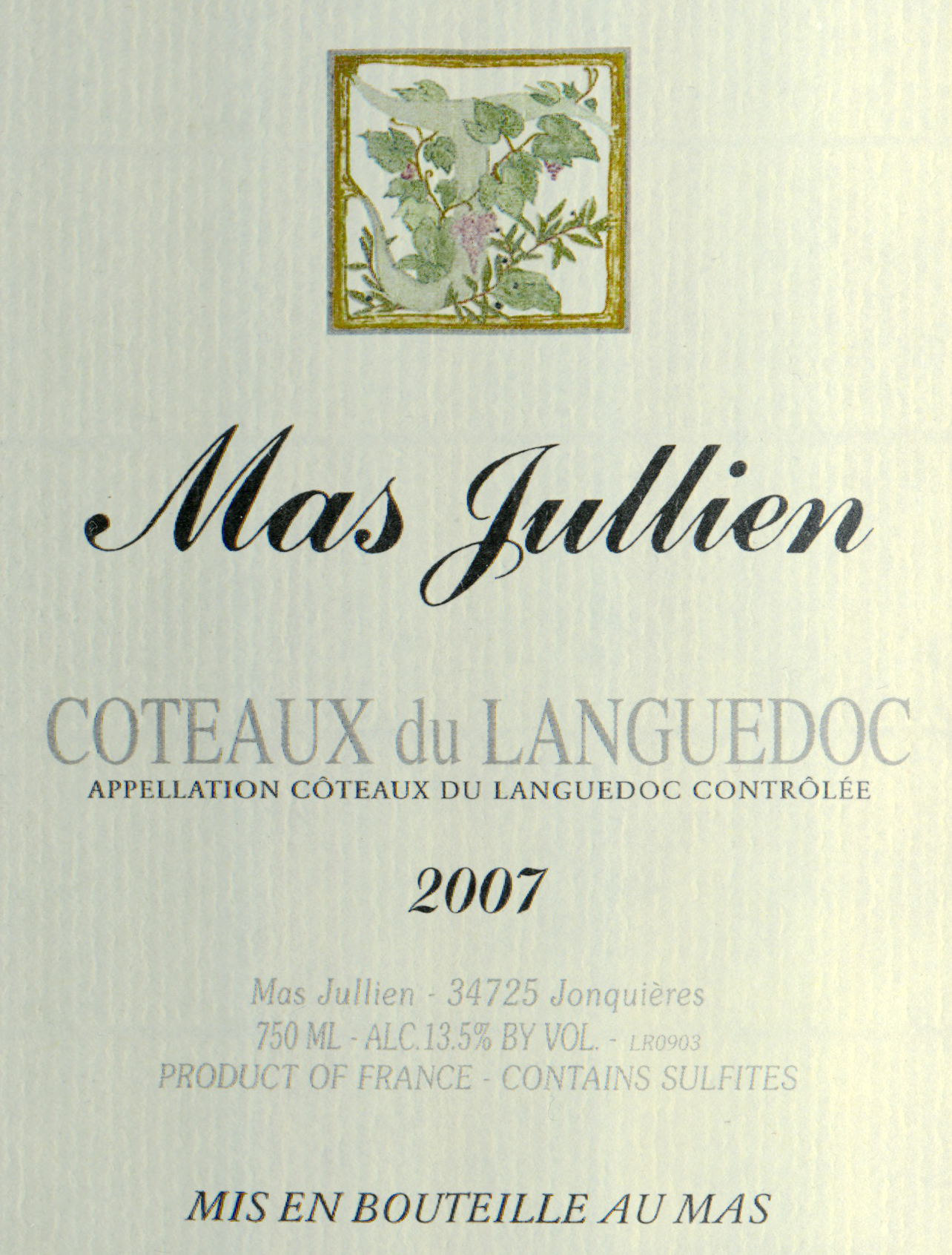 2007 Mas Jullien Coteaux Du Languedoc Mas Jullien | Wine Library