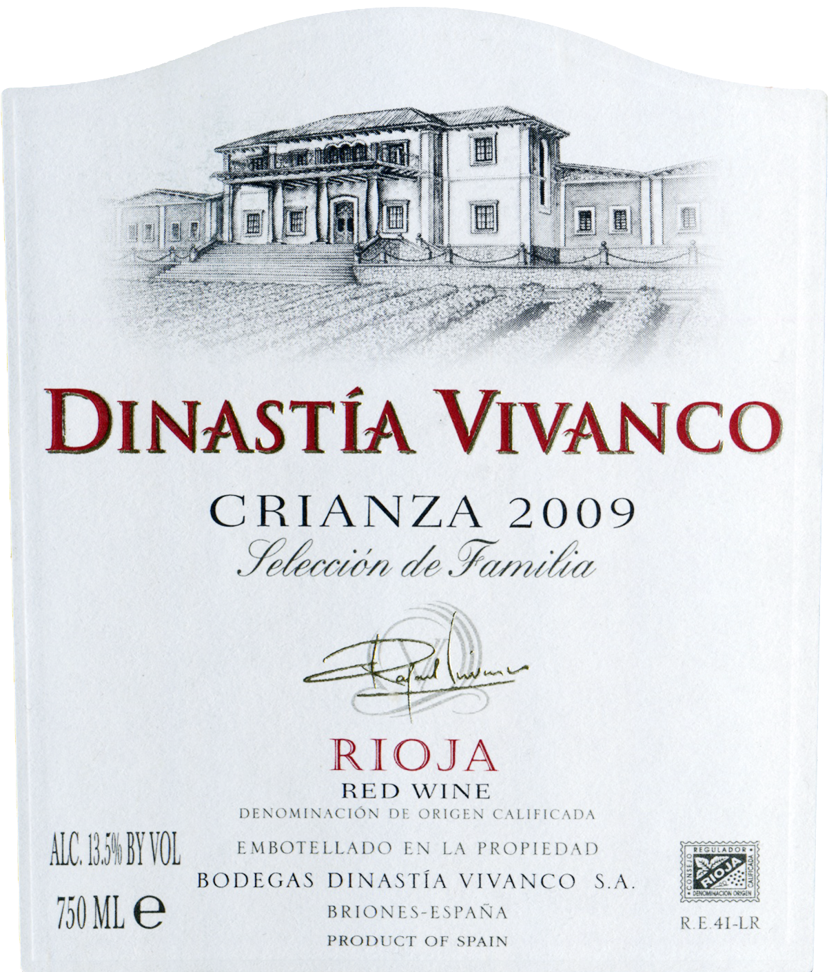 2009 Dinastia Vivanco Rioja Crianza Seleccion De Familia | Wine Library