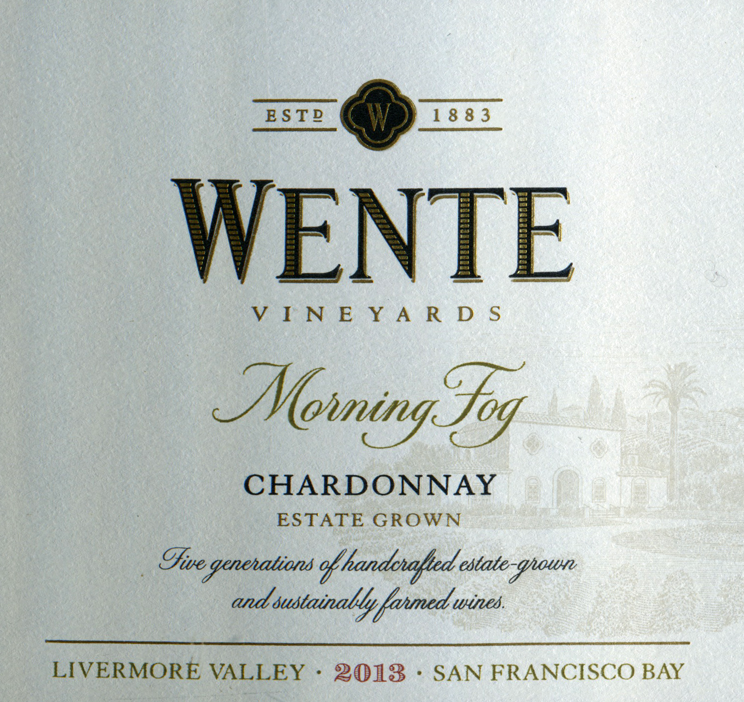 2013 Wente Chardonnay Morning Fog | Wine Library