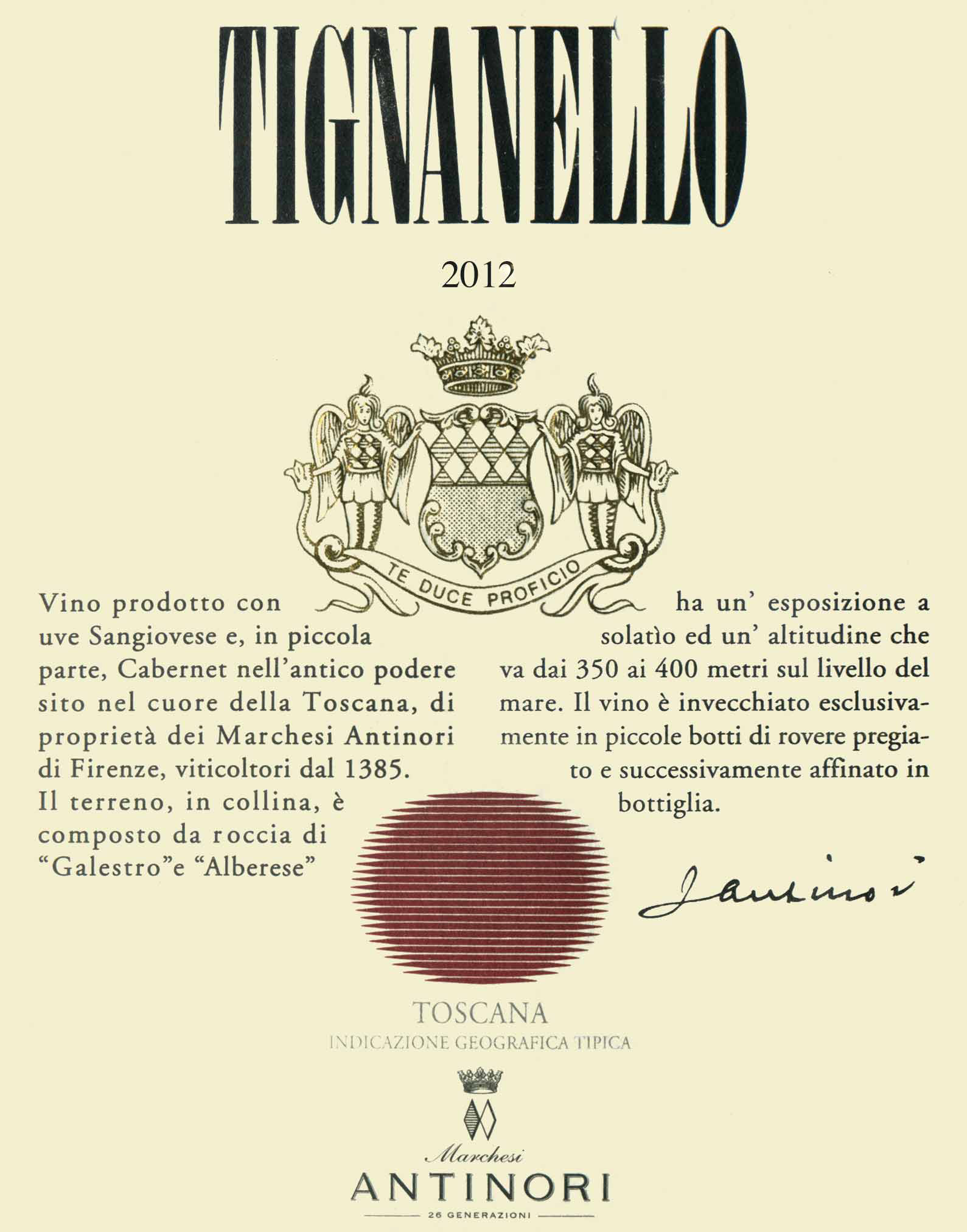 2012 Antinori Tignanello | Wine Library
