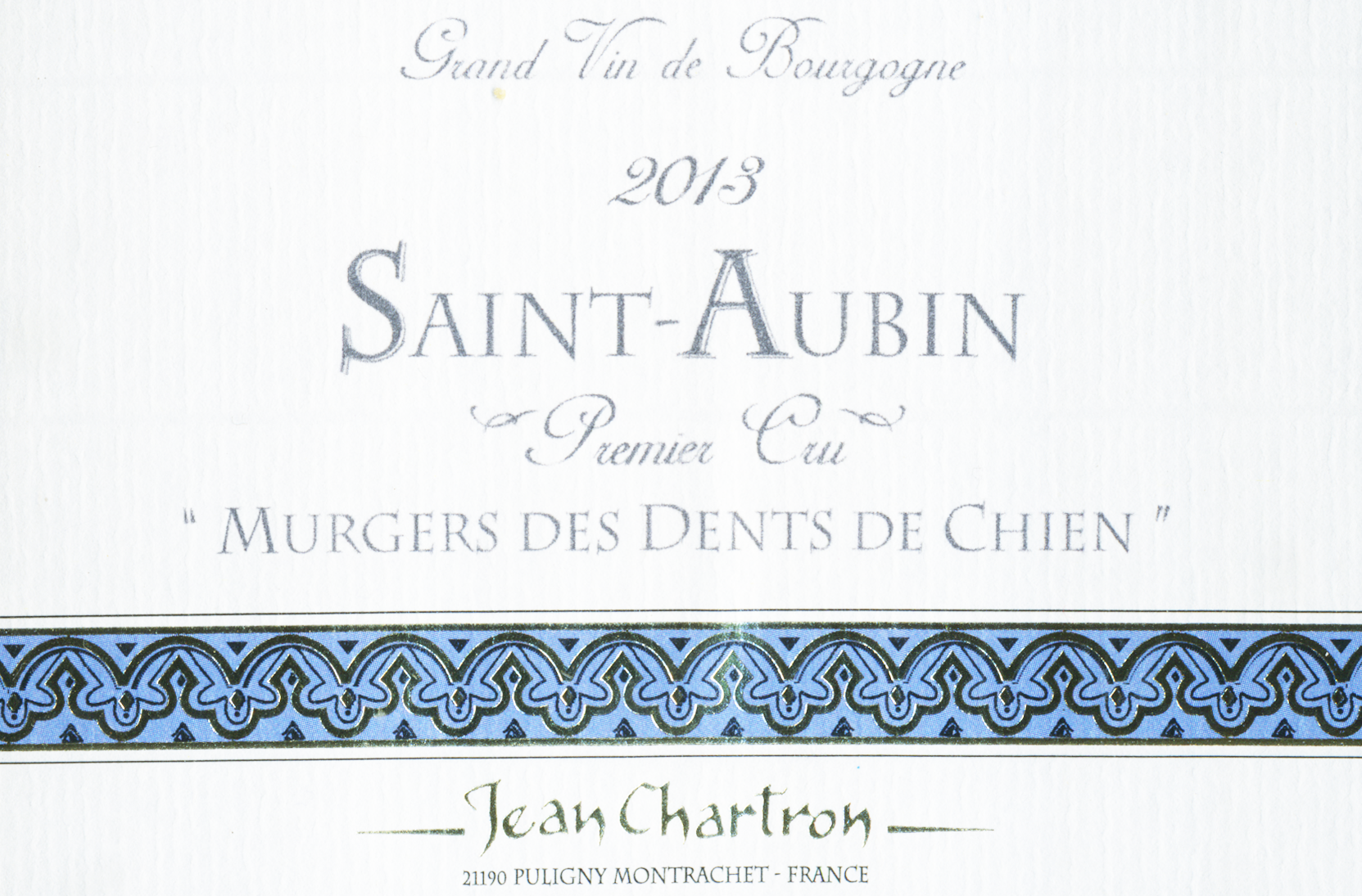 2013 Chartron St. Aubin 1er Cru Murgers Dents De Chien | Wine Library