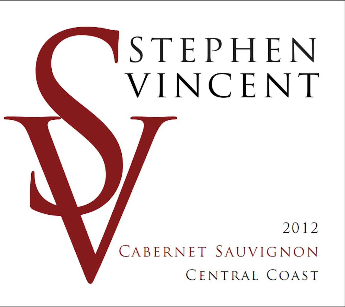 2012 Stephen Vincent Cabernet Sauvignon North Coast | Wine Library