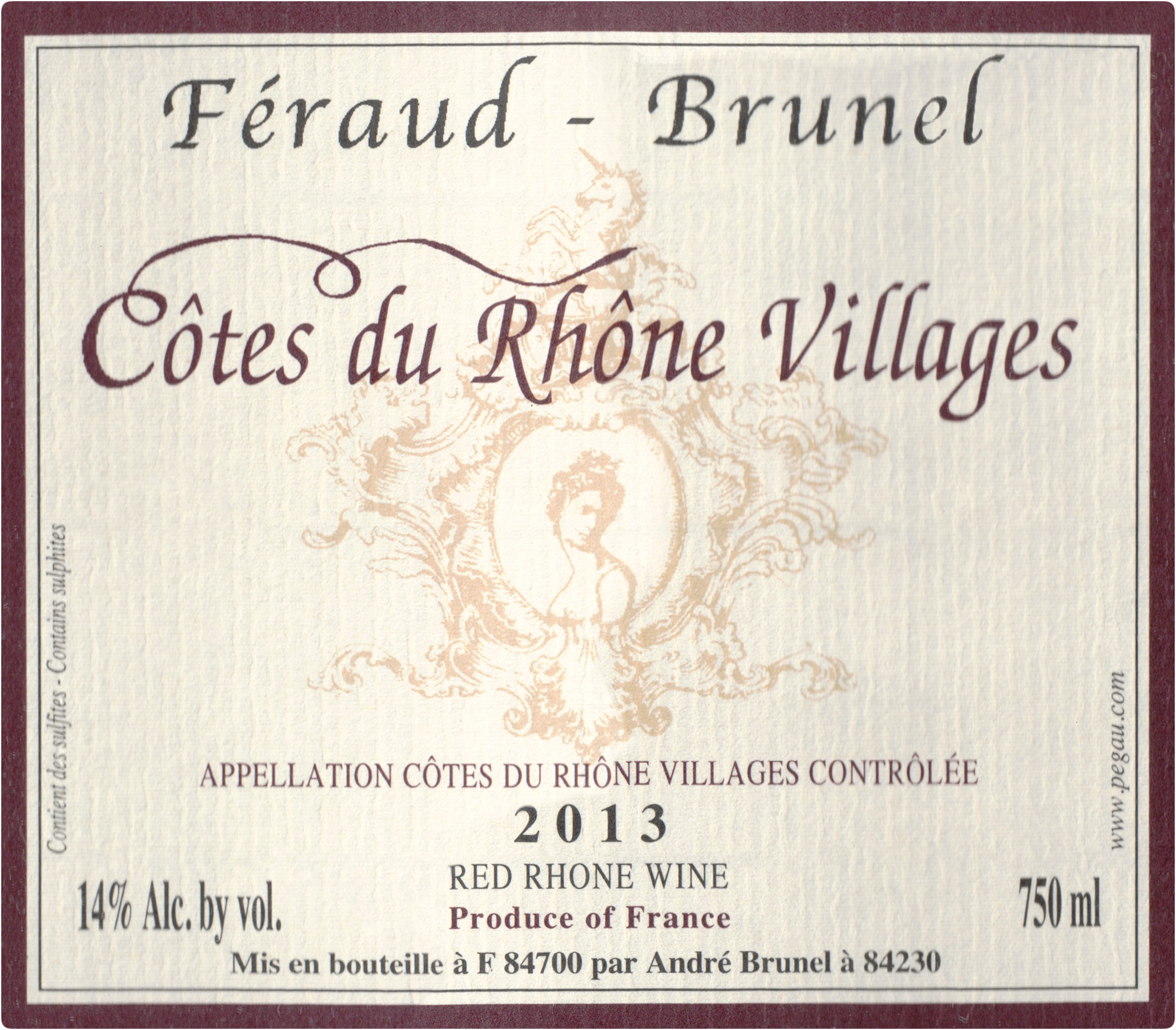 2013 Feraud Brunel Cotes Du Rhone Villages | Wine Library