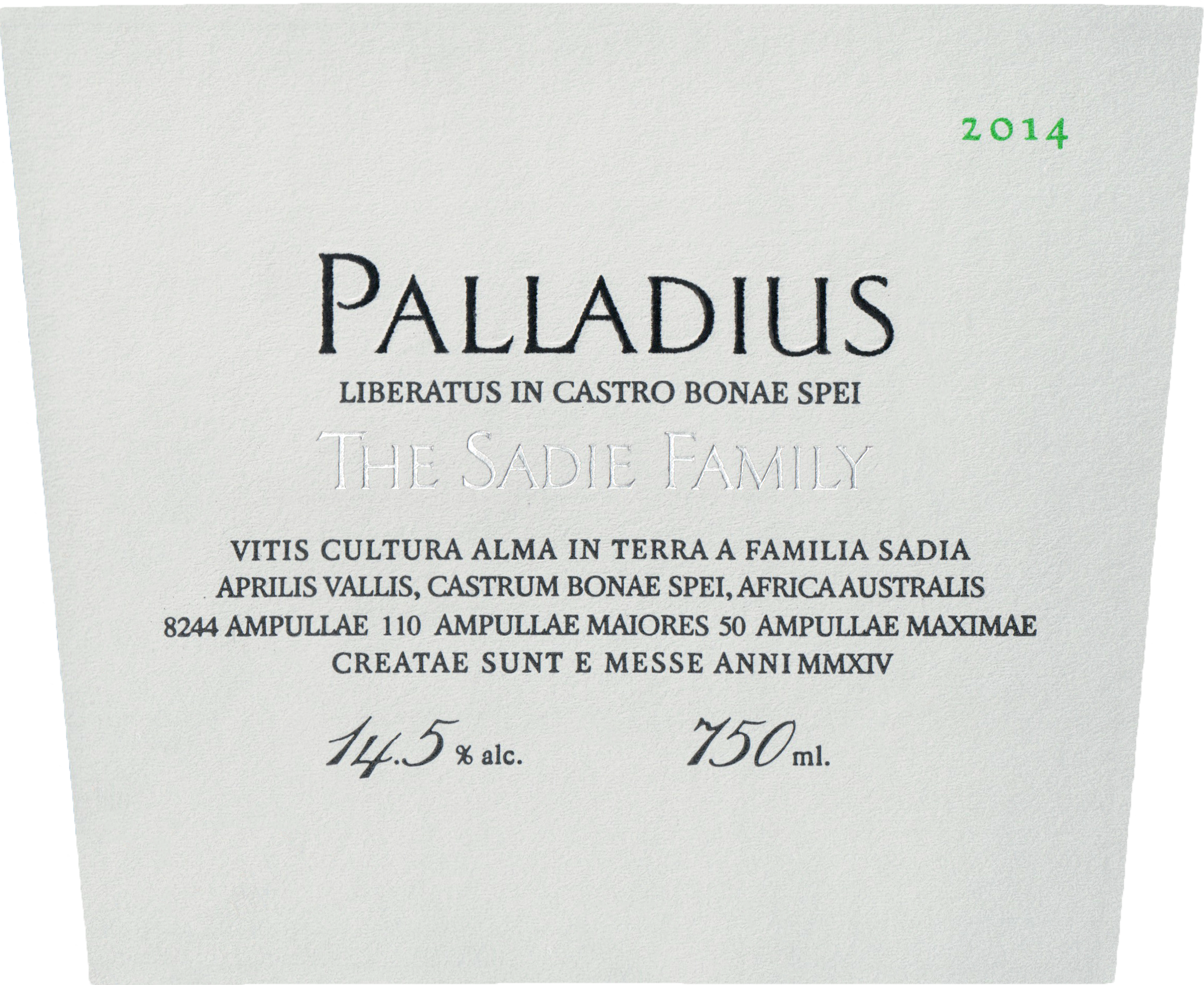 2014 Sadie Family Palladius | Wine Library